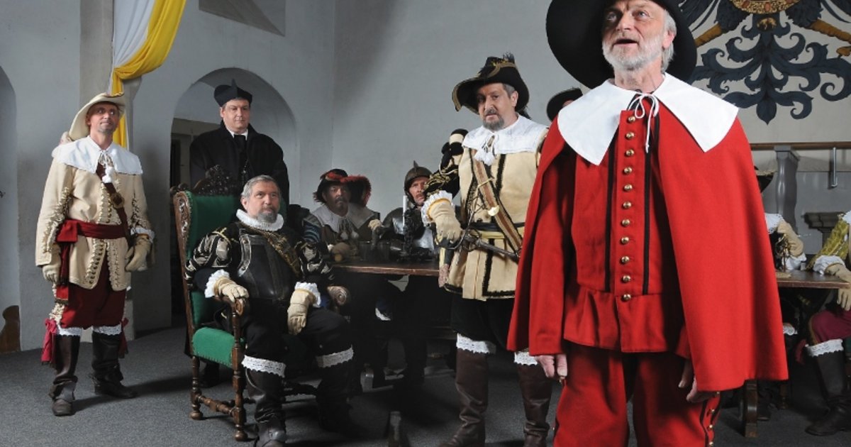 Historisches Festspiel "Der Meistertrunk" zu Rothenburg ob der Tauber ...